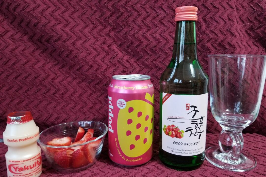 4-Ingredient Creamy Strawberry Soju Cocktail